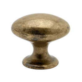 Pomello per armadietti 401-40 Oval | Ottone anticato | Pomelli & Maniglie